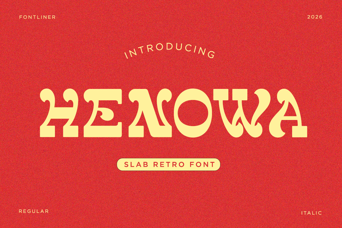 Henowa – Slab Retro Font – Sayfont